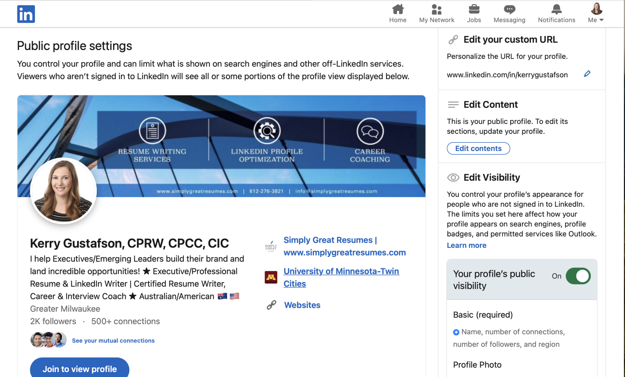 How to View Your LinkedIn Profile as Others See It